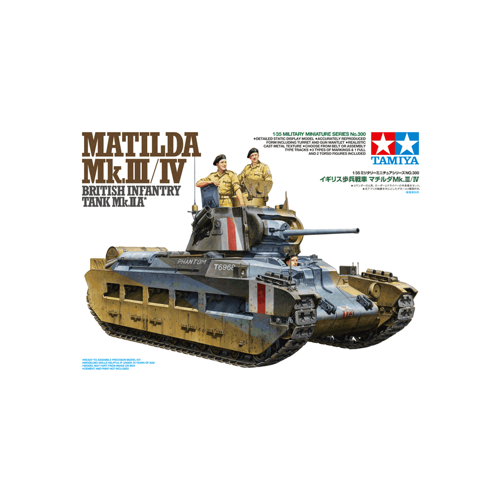 Tamiya 1/35th scale British Matilda Mk.II Infantry Tank – Mann's Model ...