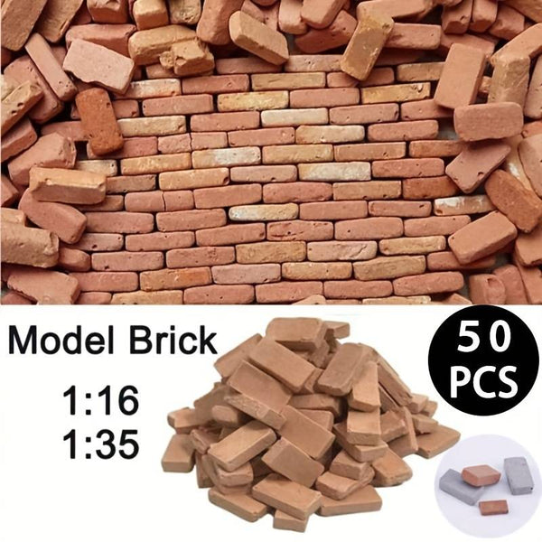 1/35th scale bricks x 50 – Mann's Model Moments