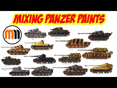ICM WWII German AFV Basic Mixing Bundle 1 - 12 paints in 12 colours ...